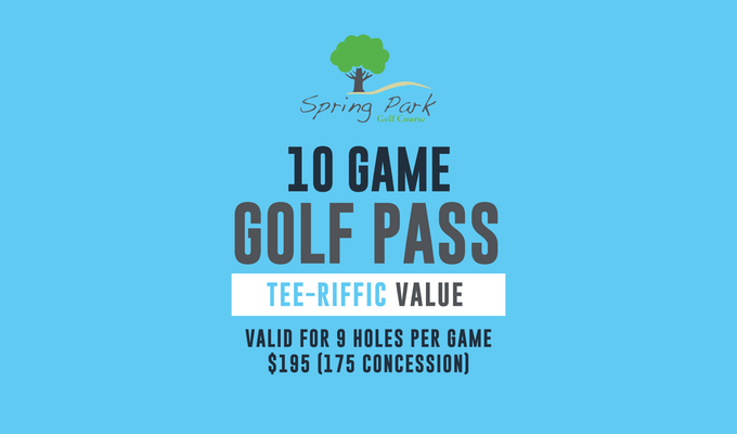 Home - Spring Park Golf Course